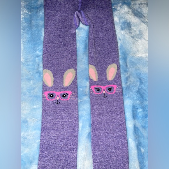 unbranded | Bottoms | Easter Purple Bunny Girl Soft Tights | Poshmark